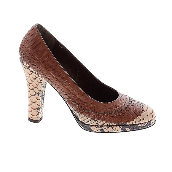 Isabella Fiore | Shoes | Isabella Fiore 65 M Snakeskin Print Leather ...